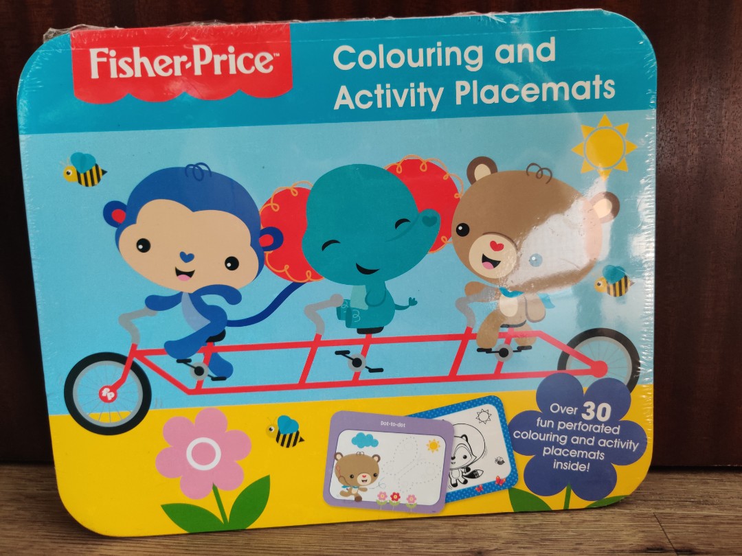 Fisher price coloring and activity placemats, Hobbies & Toys, Toys ...