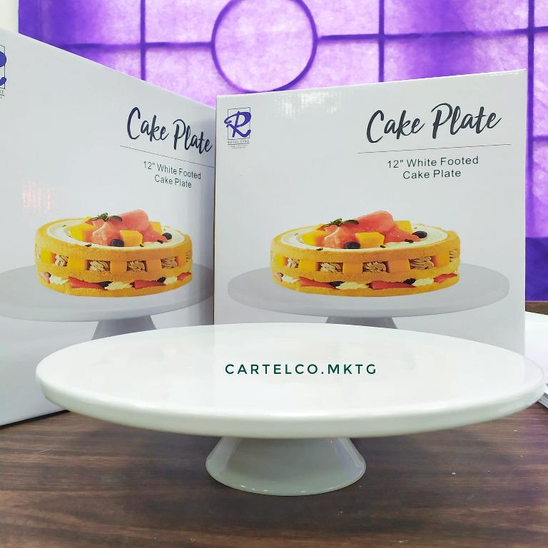 Footed cake plate 12" , cake plate with stand. Cake , pastry setup ...