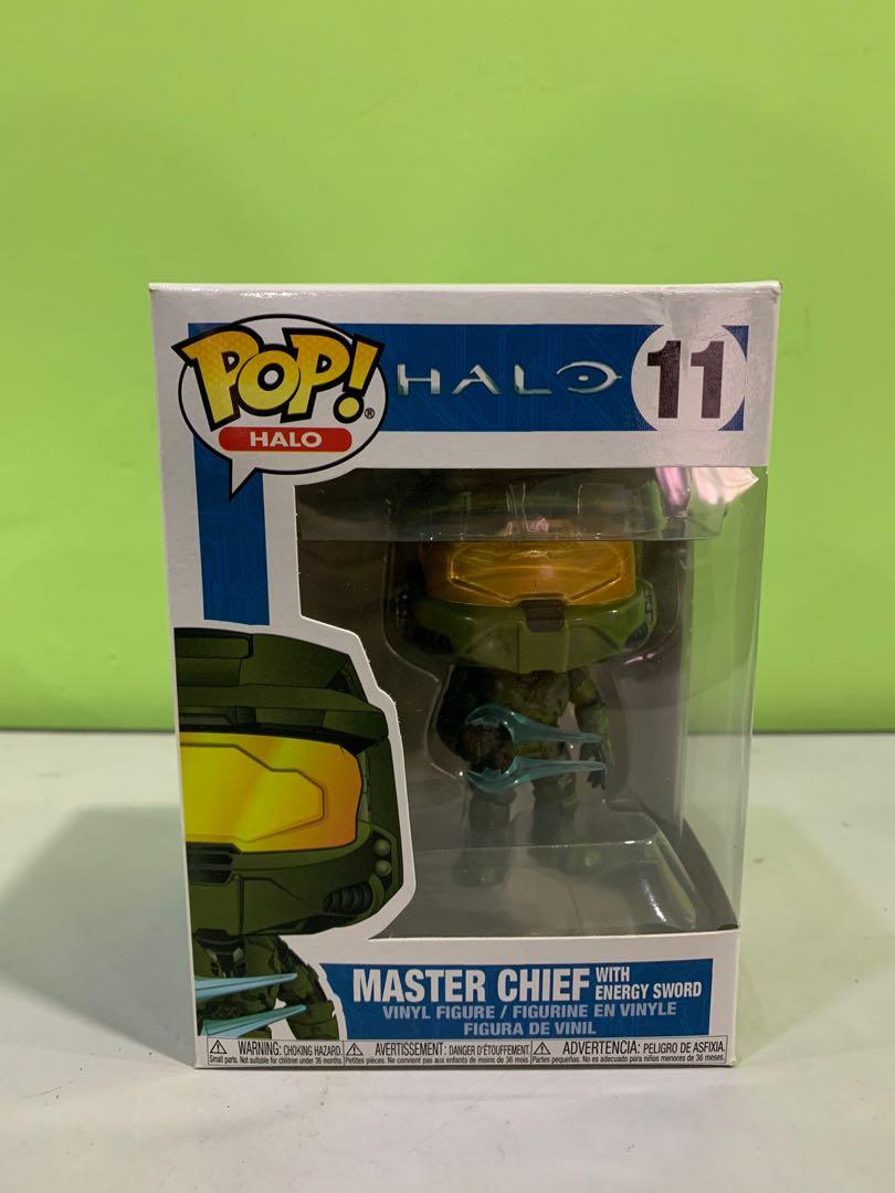 Funko Pop - Master Chief with Energy Sword, Hobbies & Toys, Toys ...