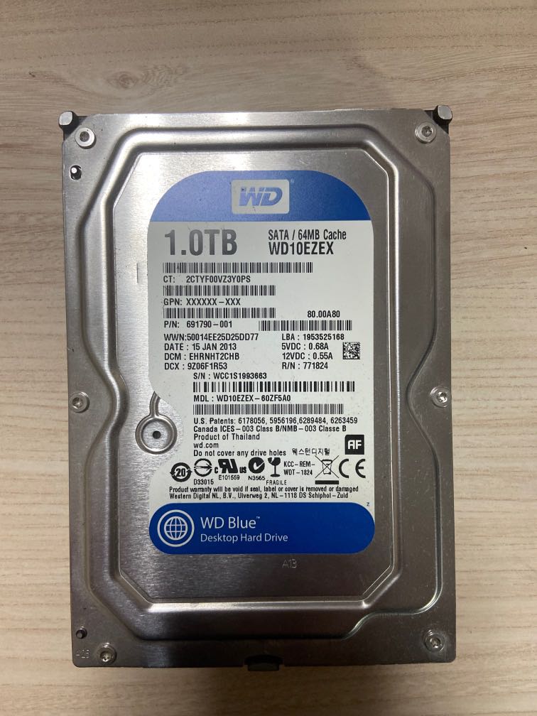 Hard Disk 1TB, 電腦＆科技, 電腦周邊及配件, 硬碟及儲存器 - Carousell