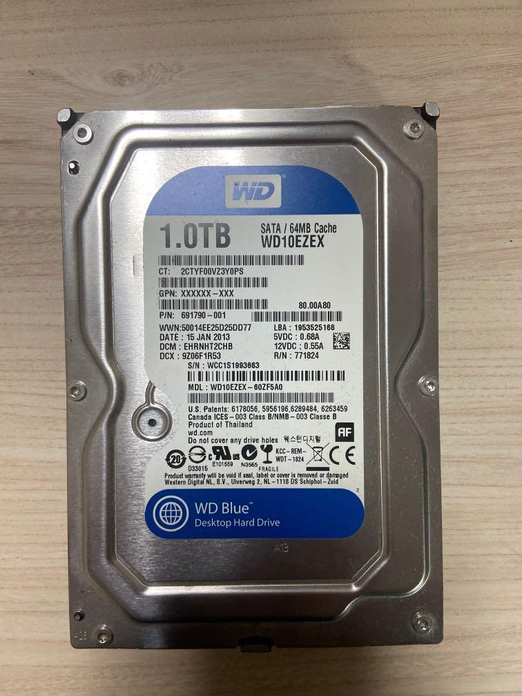 Hard Disk 1TB, 電腦＆科技, 電腦周邊及配件, 硬碟及儲存器 - Carousell