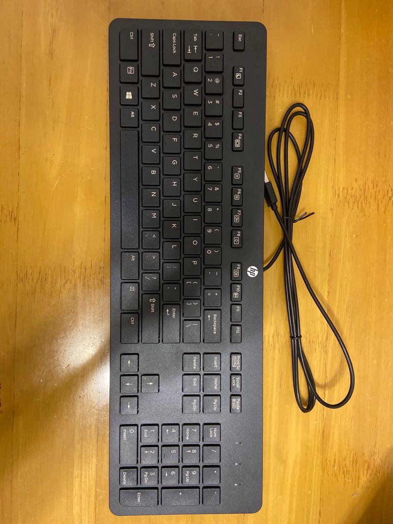 HP USB Slim KB Win8, 電腦＆科技, 電腦周邊及配件, 電腦鍵盤及相關產品 - Carousell