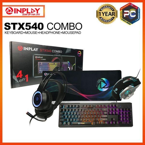 INPLAY 4 IN 1 PERIPHERALS COMBO STX540 / BLACK, Computers & Tech, Parts ...