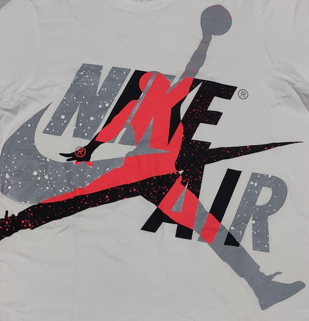 JORDAN COLLAB BIG LOGO TEE, Men's Fashion, Activewear on Carousell