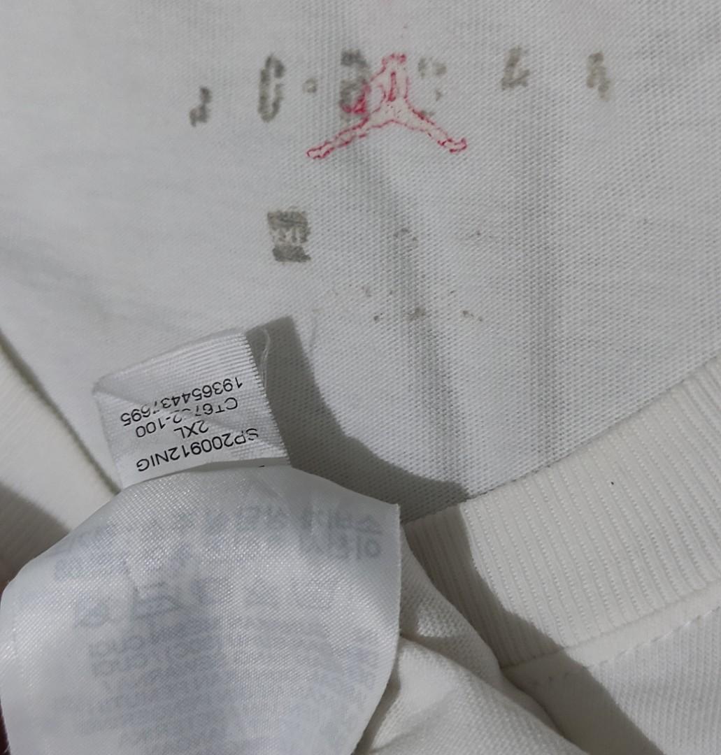 JORDAN COLLAB BIG LOGO TEE, Men's Fashion, Activewear on Carousell