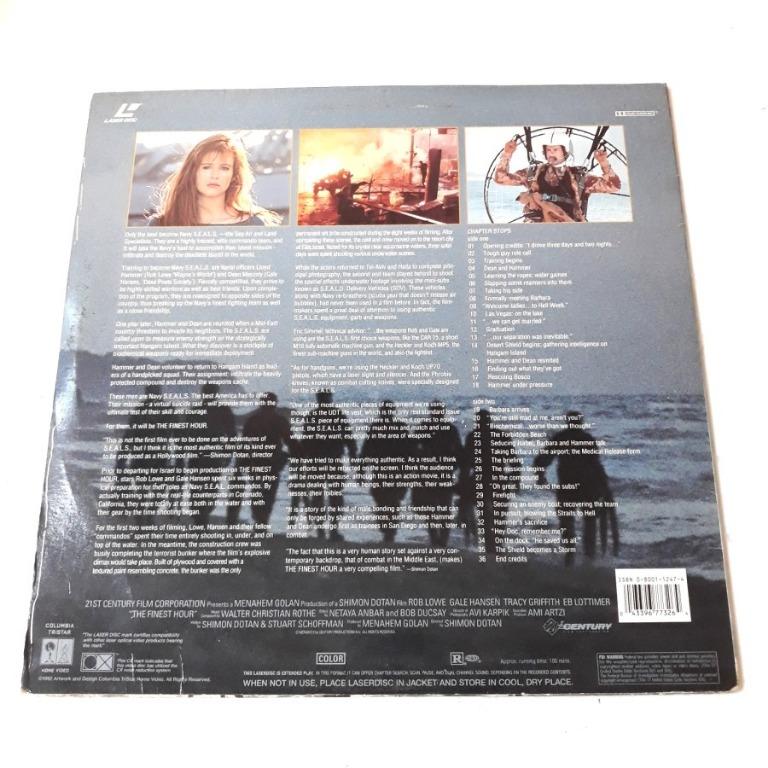 Laser Disc Original THE FINEST HOUR 1992 Rob Lowe - 1 Disk, Musik ...