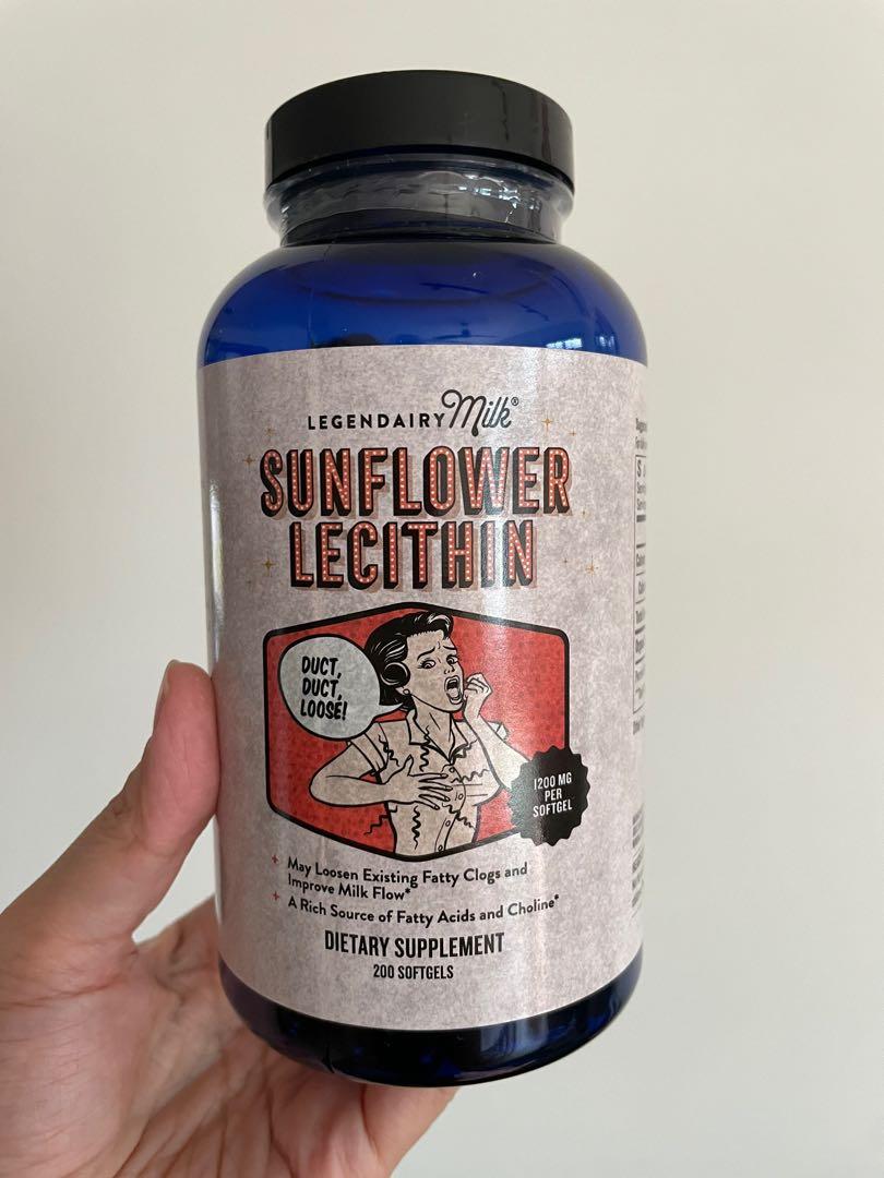 Legendairy Milk Organic Sunflower Lecithin 200 caps, Health & Nutrition ...