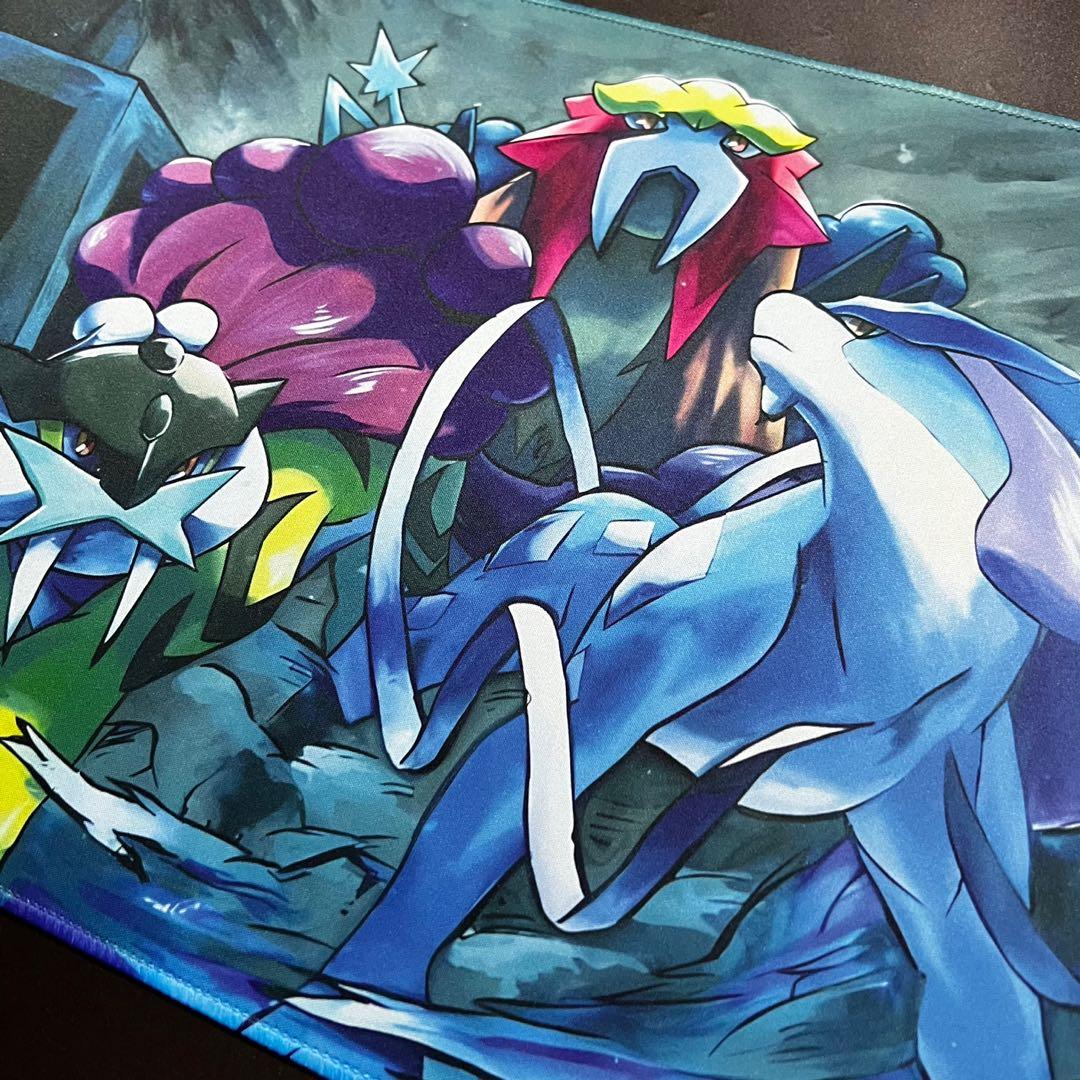 Legendary Trio Dog TCG Playmat Raikou Entei Suicune Pokemon PTCG Card Game Desk Mat Pad, Hobbies ...