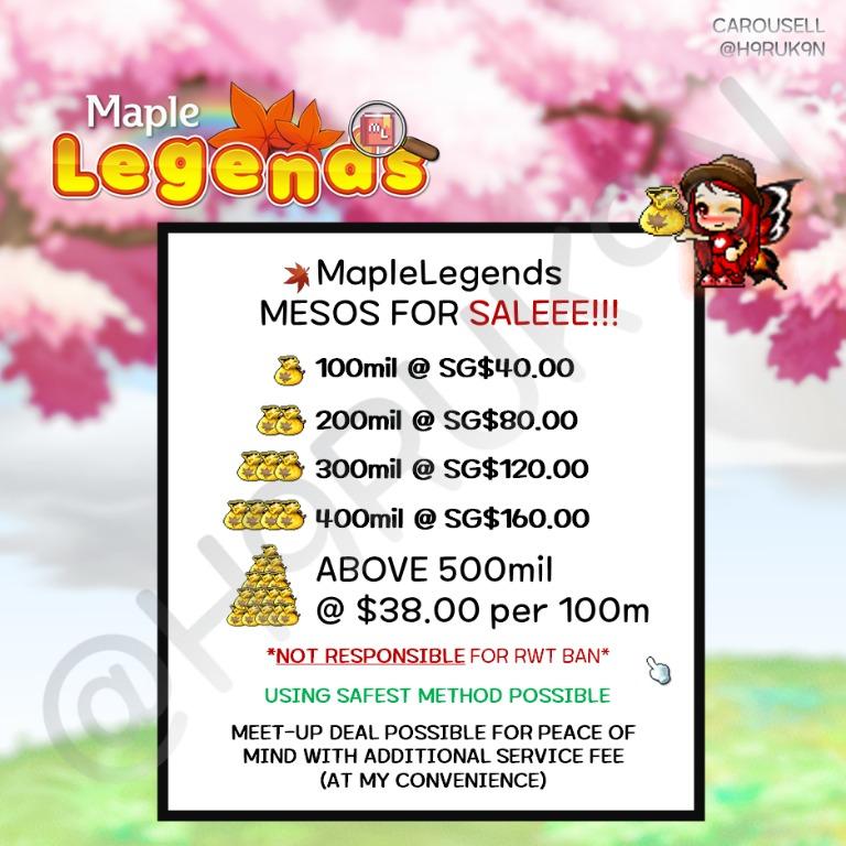 MapleLegends Mesos | Items Purchasing Service, Video Gaming, Gaming ...
