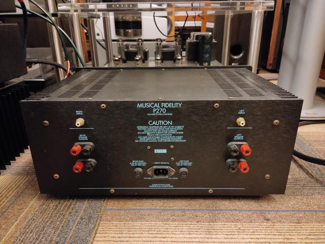 Musical Fidelity P270 dual mono power amplifier, Audio, Other Audio ...