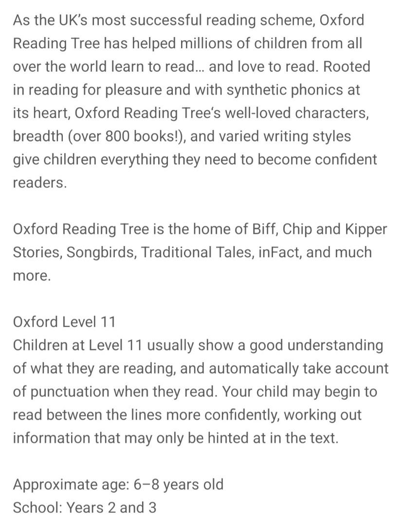 POPULAR Oxford Reading Tree Levels LEVEL 11-13 FULL COLOR, BIFF CHIP ...