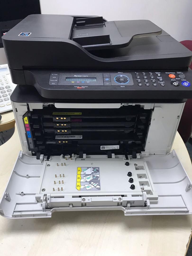 Samsung Xpress C480FW Color Laser MFP Wireless with NFC Printer ...