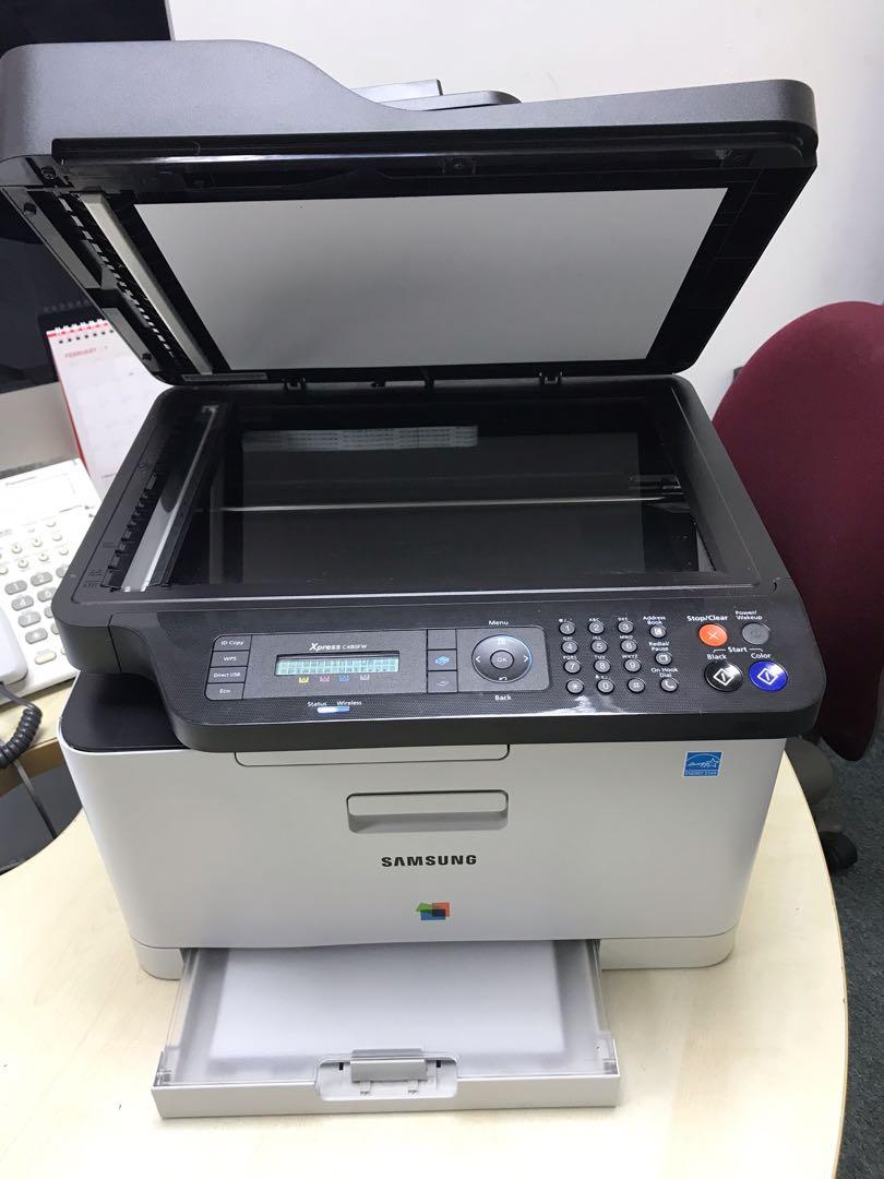 Samsung Xpress C480FW Color Laser MFP Wireless with NFC Printer ...