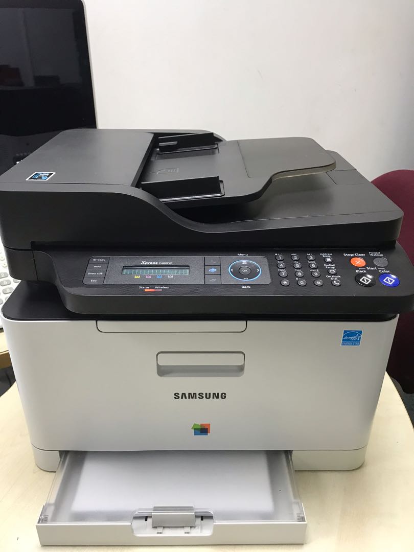 Samsung Xpress C480FW Color Laser MFP Wireless with NFC Printer ...