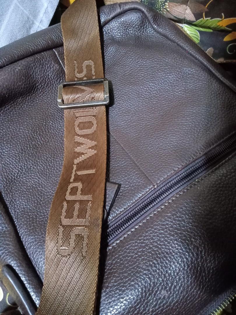 Septwolves Leather Bag, Men's Fashion, Bags, Sling Bags on Carousell