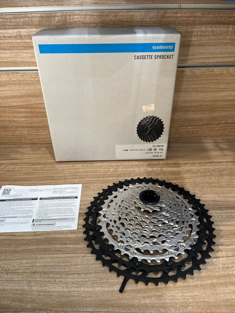 Shimano XT 12 speed cassette 51T, Sports Equipment, Bicycles & Parts ...