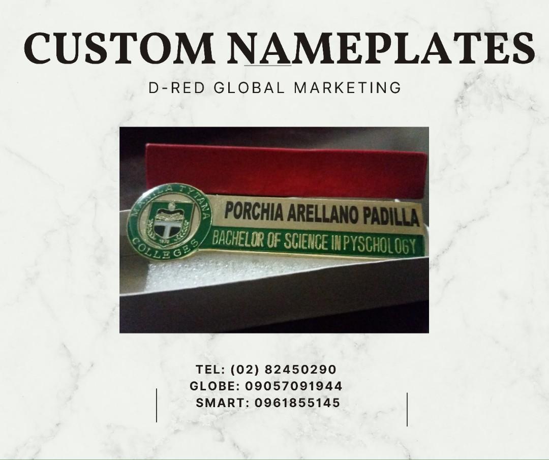 STUDENT NAMEPLATE (Non-Rust Laminated Metal), Everything Else, Others ...
