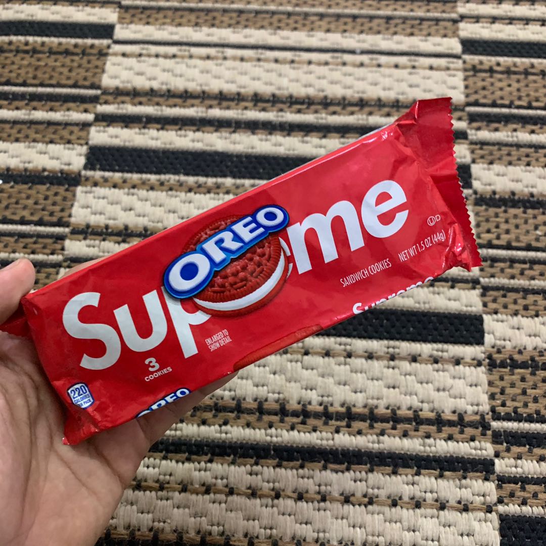 Supreme x Oreo 3-Pack, Food & Drinks, Packaged & Instant Food on Carousell