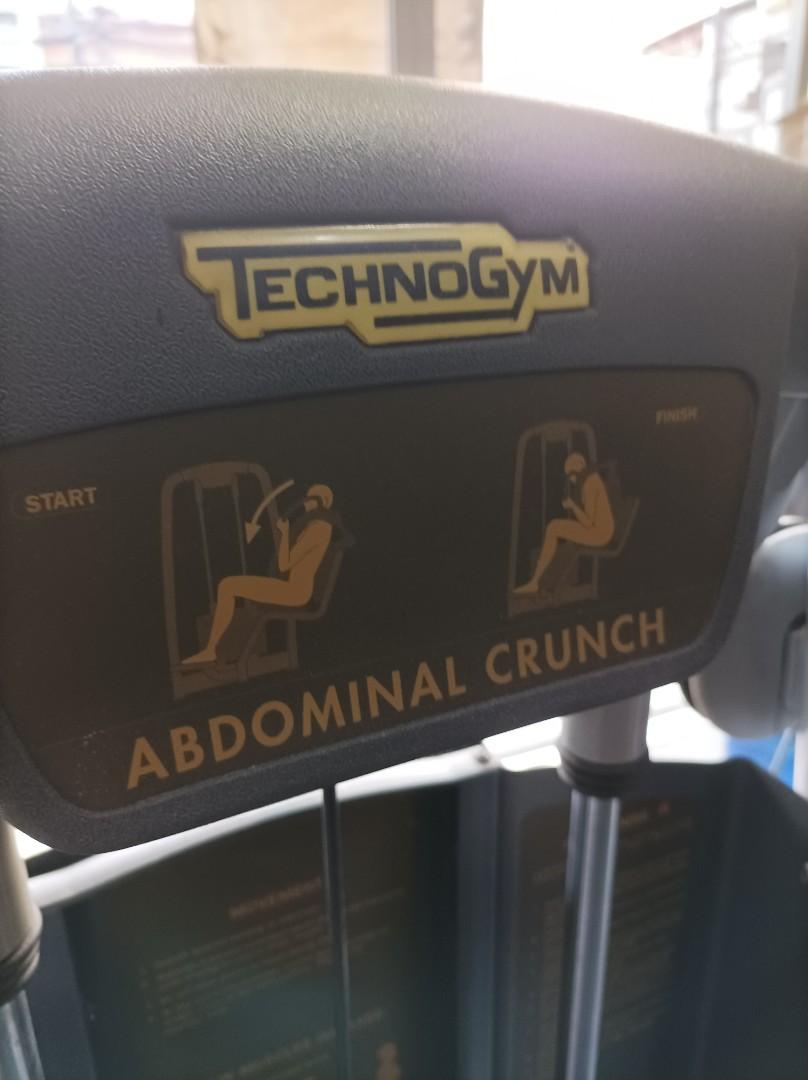 Technogym abs machine, Sports Equipment, Exercise & Fitness, Cardio ...