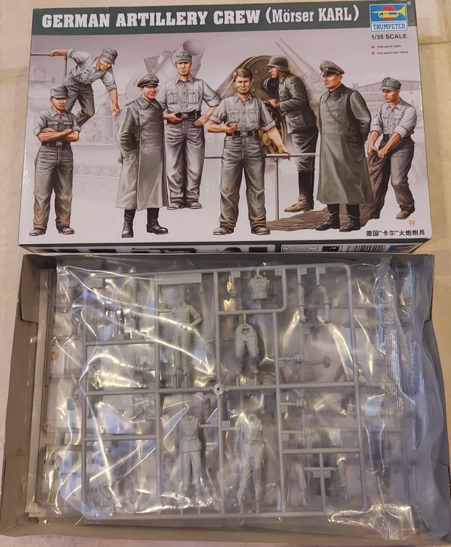 1/35 TRUMPETER Moser Karl German artillery crew, Hobbies & Toys, Toys ...