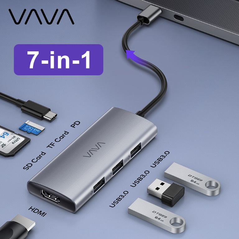 VAVA 7-in-1 USB-C Hub 3 US, Computers & Tech, Parts & Accessories ...