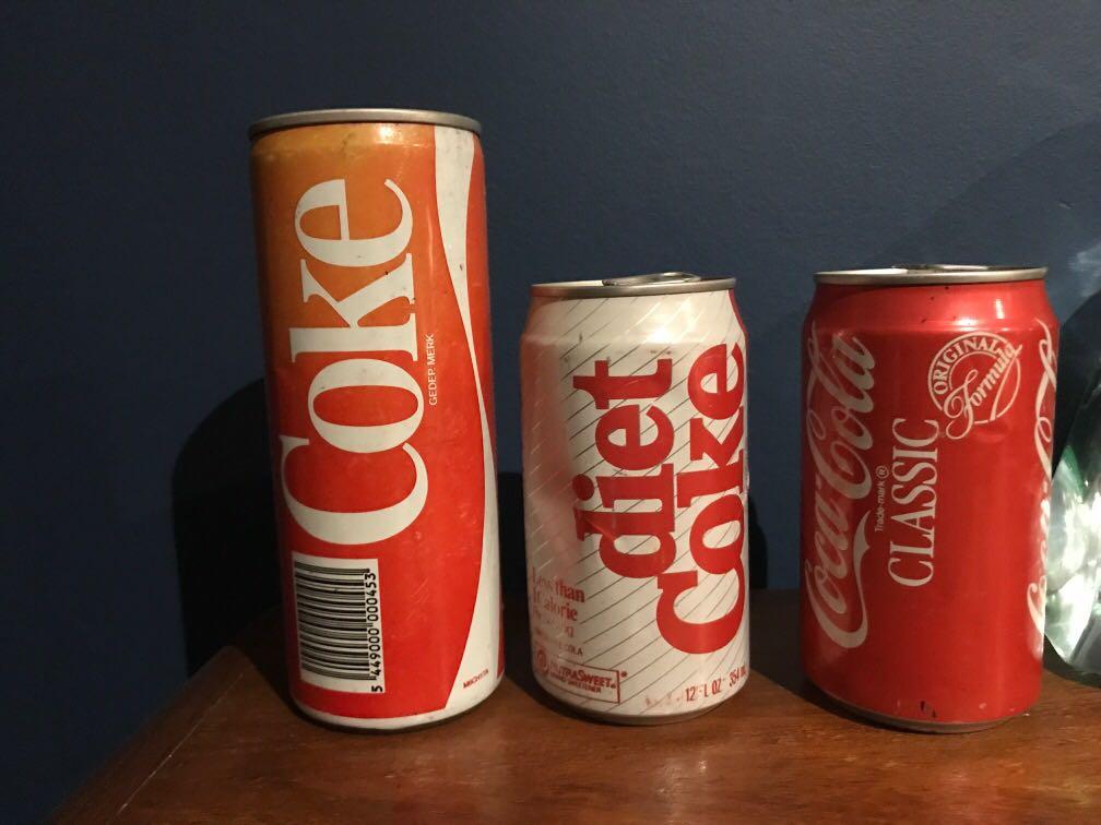 Vintage coke cans, Coca-Cola, Disney, Diet Coke, classic, dumbo, mickey ...