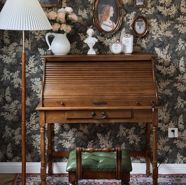 Vintage Wood Study Table, Furniture & Home Living, Furniture, Tables ...