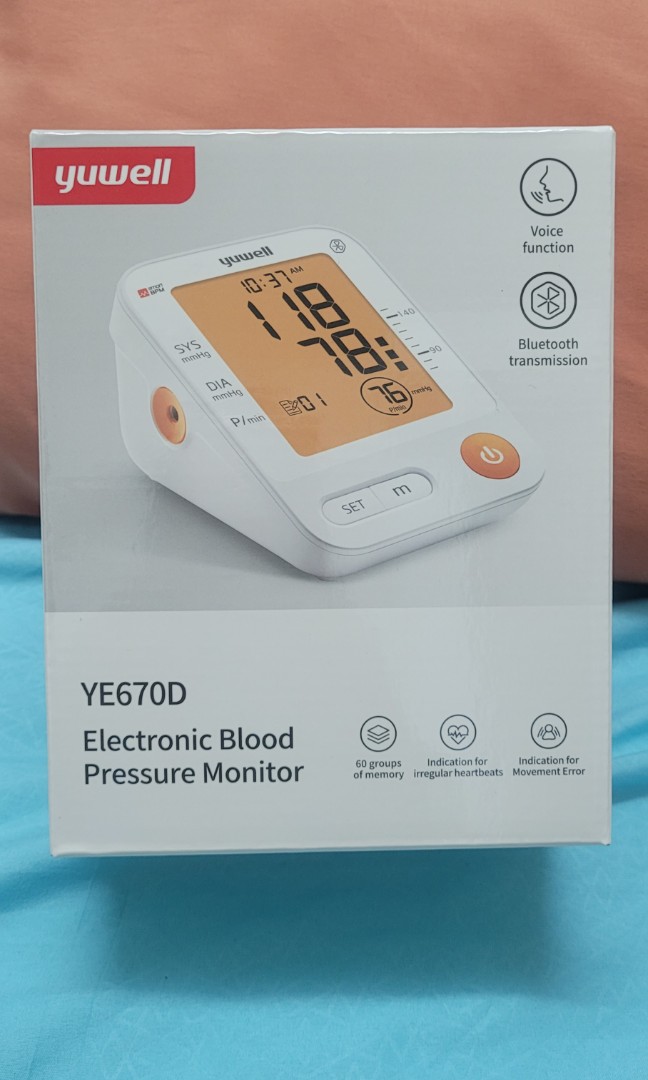 Yuwell YE690A Electronic Blood Pressure Monitor Voice Broadcast, Health ...