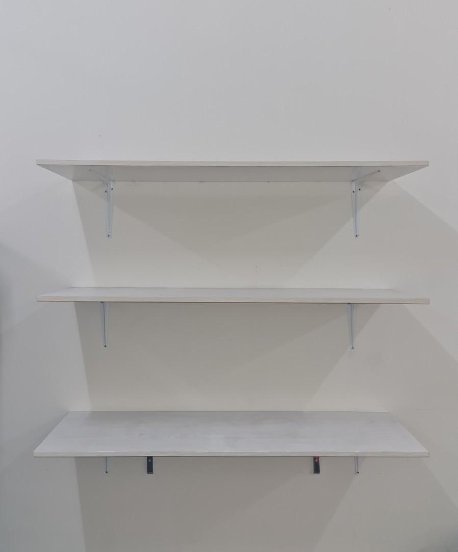 Wooden shelf / shelves / planks 140 x 50cm, Furniture & Home Living ...