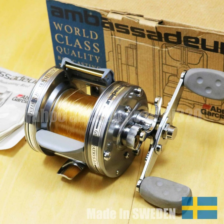 ABU 復古捲軸“5600 AB” 瑞典製造, 運動產品, 釣魚 - Carousell