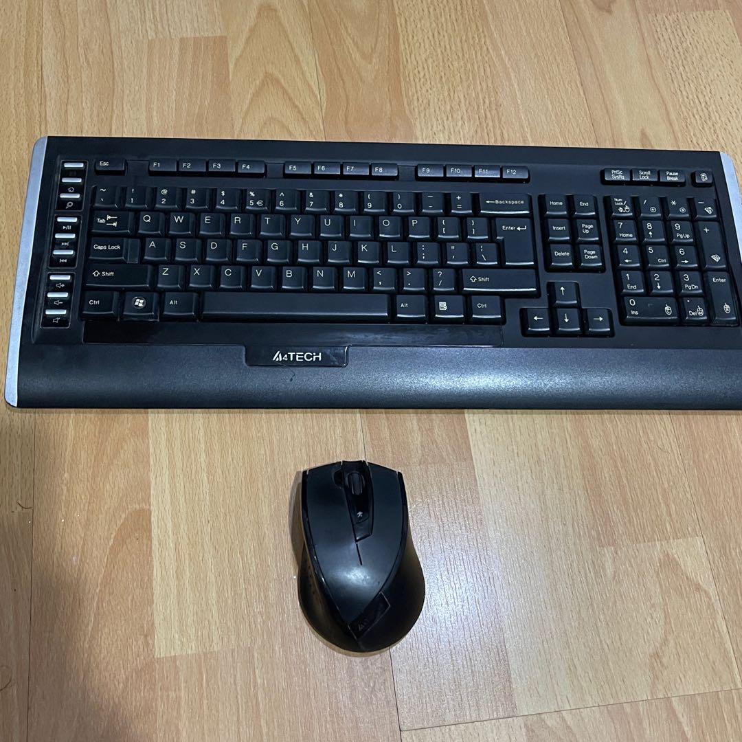 A4tech wireless keyboard + mouse (no usb receiver), Computers & Tech, Parts & Accessories ...