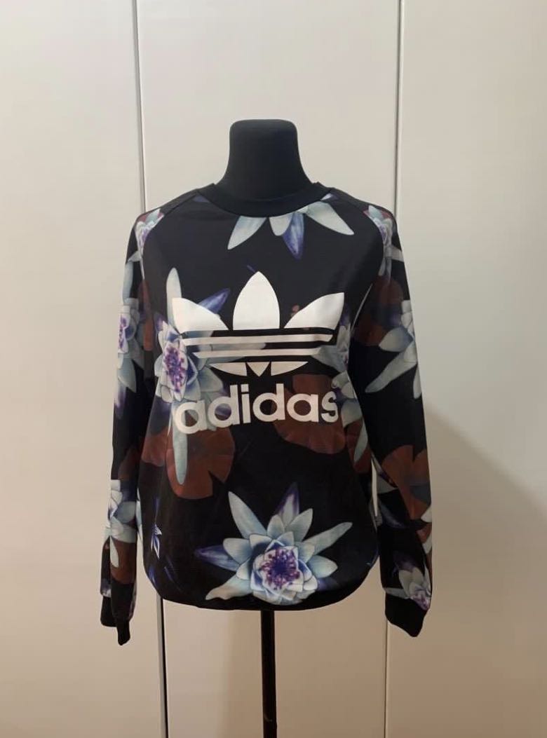 Adidas Lotus Sweater, Women's Fashion, Tops, Longsleeves on Carousell