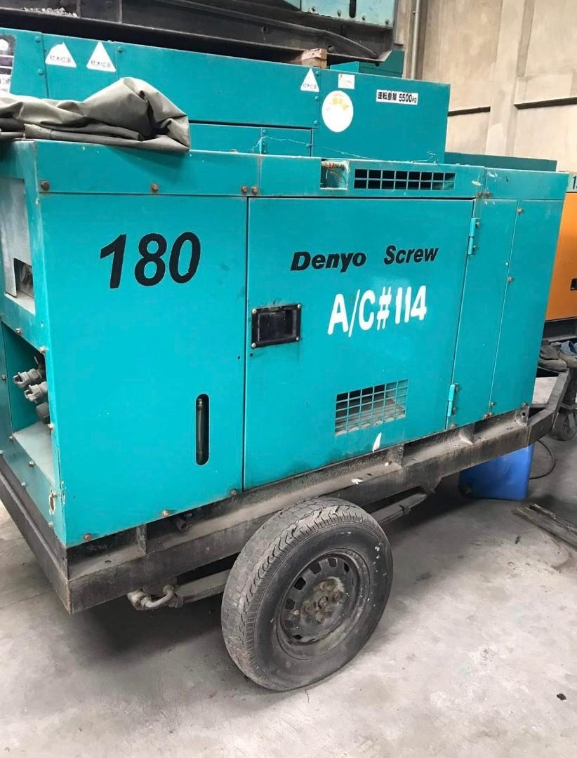 Air compressor 180 cfm Denyo Airman, Commercial & Industrial ...