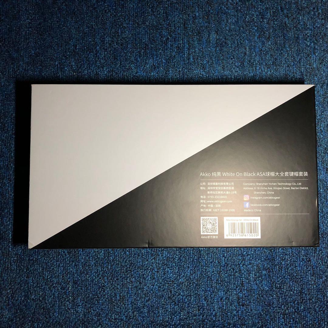 Akko White On Black (WOB) Keycaps, Computers & Tech, Parts ...
