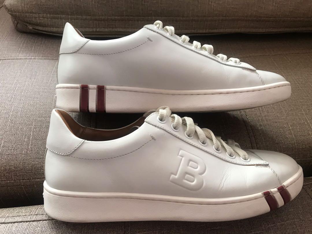 BALLY WIVIAN WHITE SNEAKERS, Women's Fashion, Footwear, Sneakers on ...