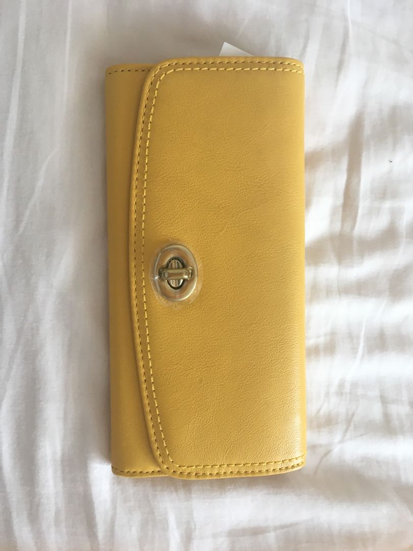 BN Coach authentic sunflower slim long wallet, Women's Fashion, Bags ...