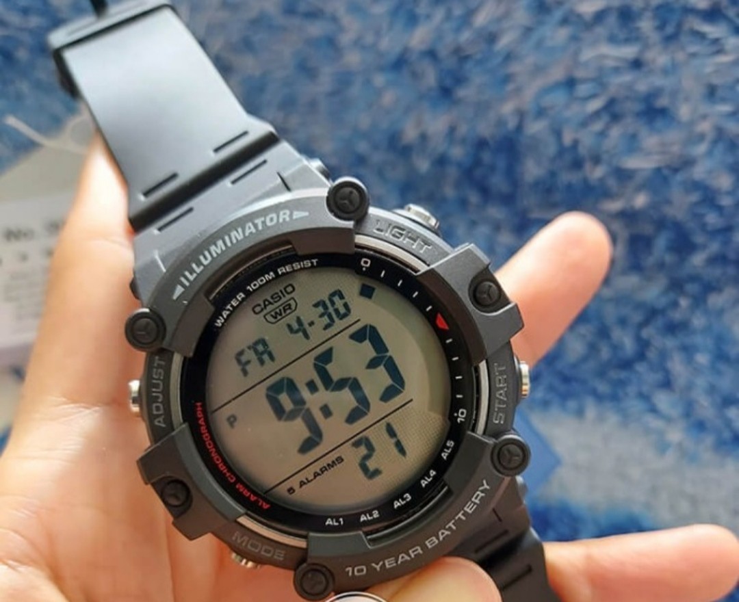 Casio Ae1500 Ori Mulus Fullset, Fesyen Pria, Jam Tangan di Carousell