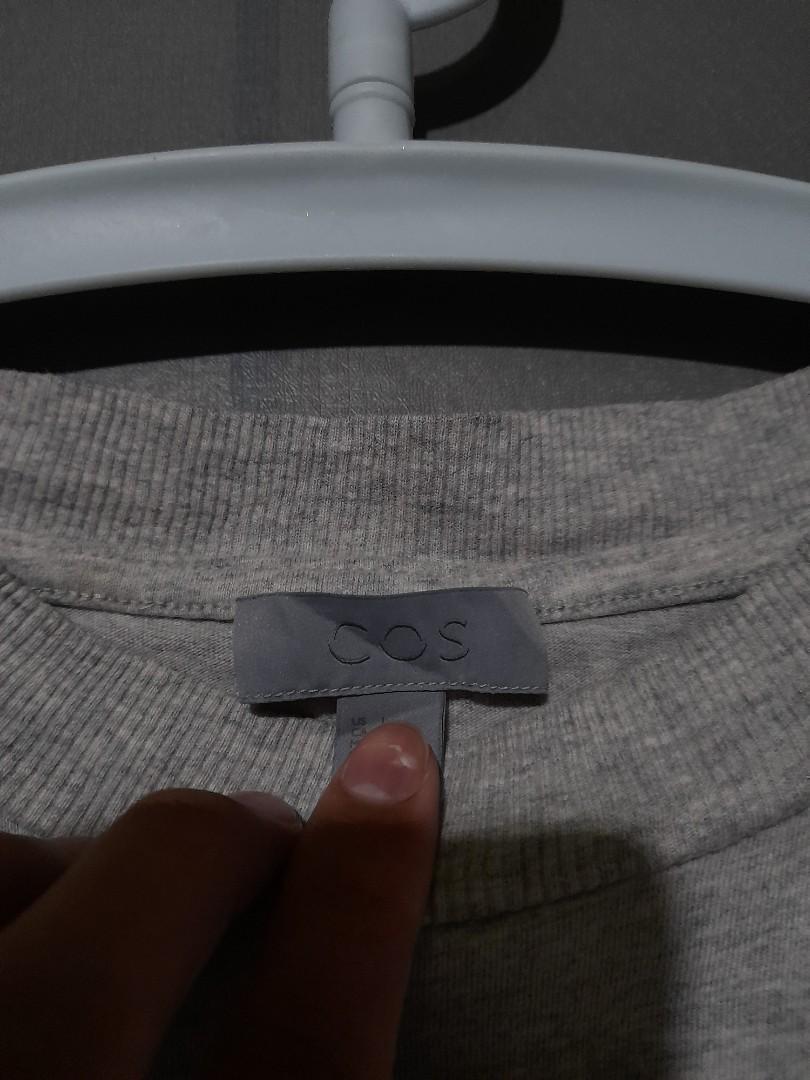COS Basic Gray Tee, Men's Fashion, Tops & Sets, Tshirts & Polo Shirts ...