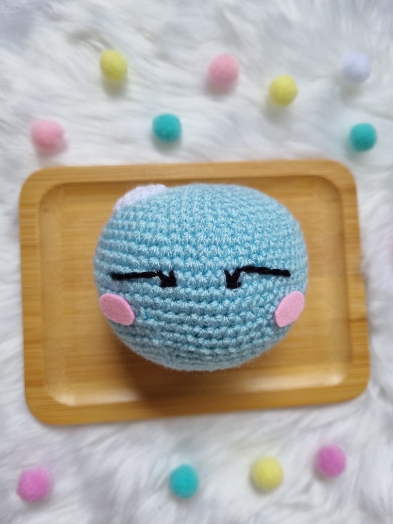 Crochet Rimuru Amigurumi Keychain, Hobbies & Toys, Stationery & Craft ...