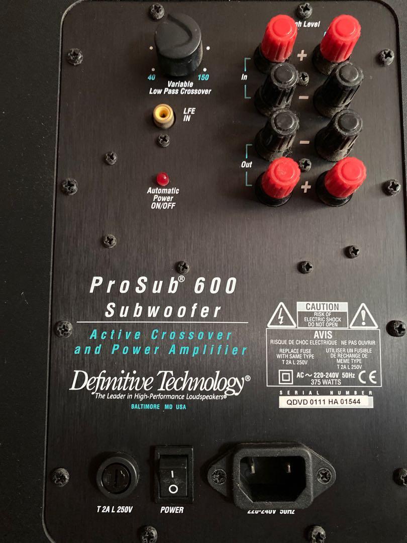 Definitive Tech Prosub 600 Subwoofer, Audio, Soundbars, Speakers ...