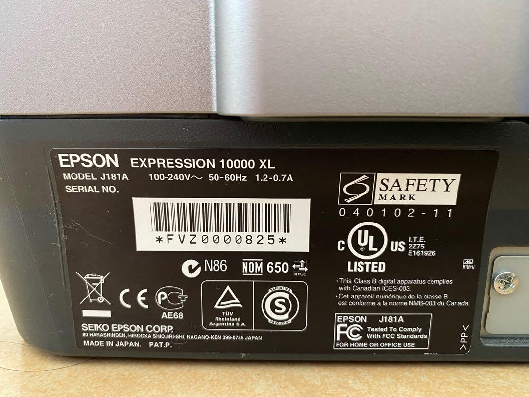 EPSON EXPRESSION 10000 XL MODEL J181A ( Printer / Scanner ), Computers ...