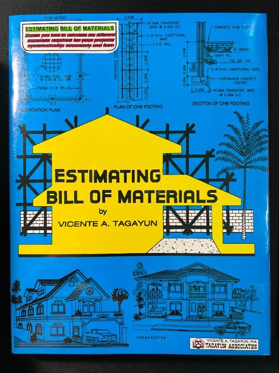 Estimating Bill of Materials by Vicente Tagayun, Hobbies & Toys, Books ...