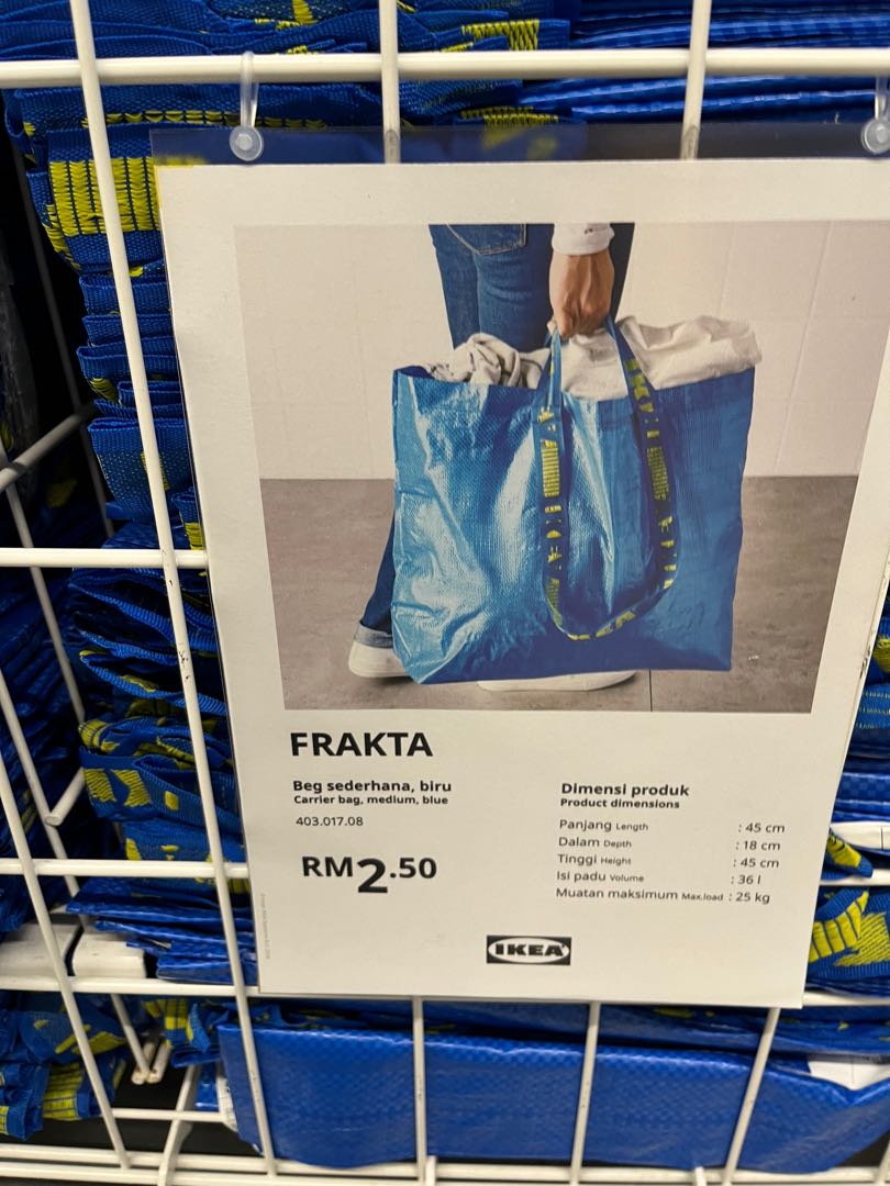 FRAKTA IKEA bag, Everything Else, Others on Carousell