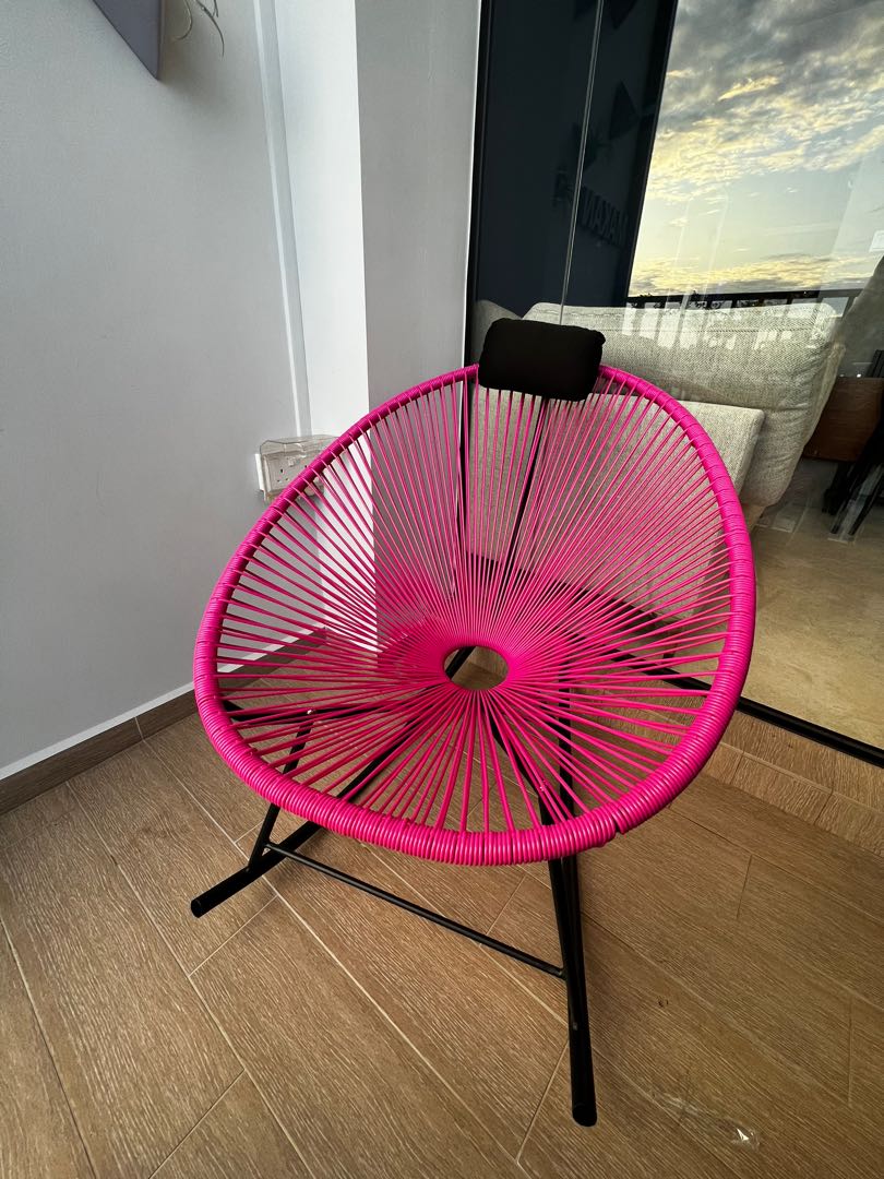 Fuchsia Pink Patio Rocking Chair, Furniture & Home Living, Furniture ...