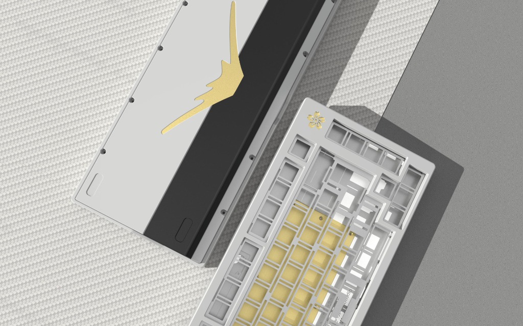 Fuji75/ Fuji 75 E-White 75% Custom Mechanical Keyboard Kit by CMM ...