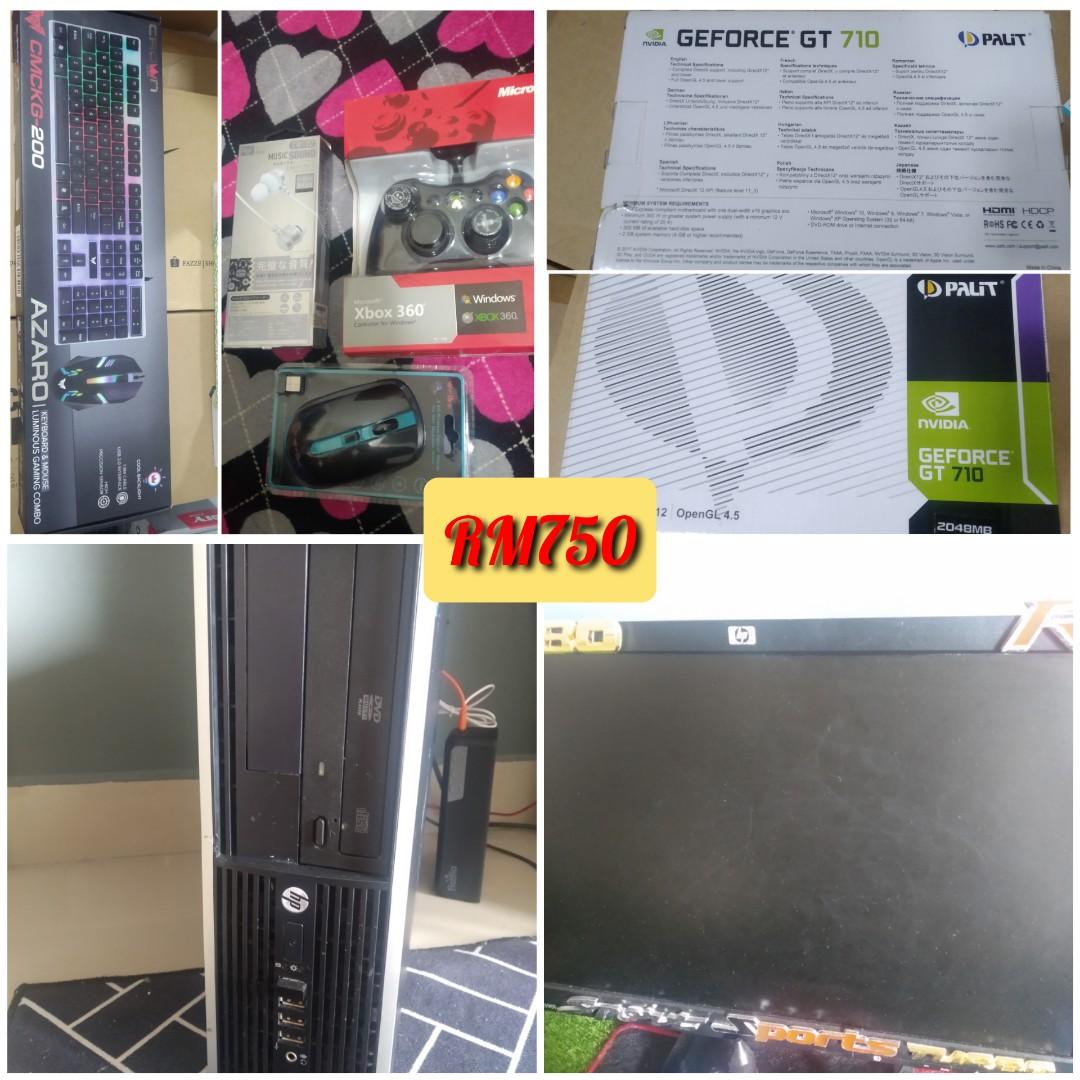 Full set gaming pc used, Computers & Tech, Desktops on Carousell
