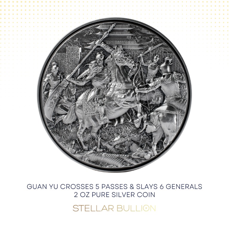 THE GREAT GUAN YU BATTLE 2 OZ SILVER COIN, Hobbies & Toys, Memorabilia ...