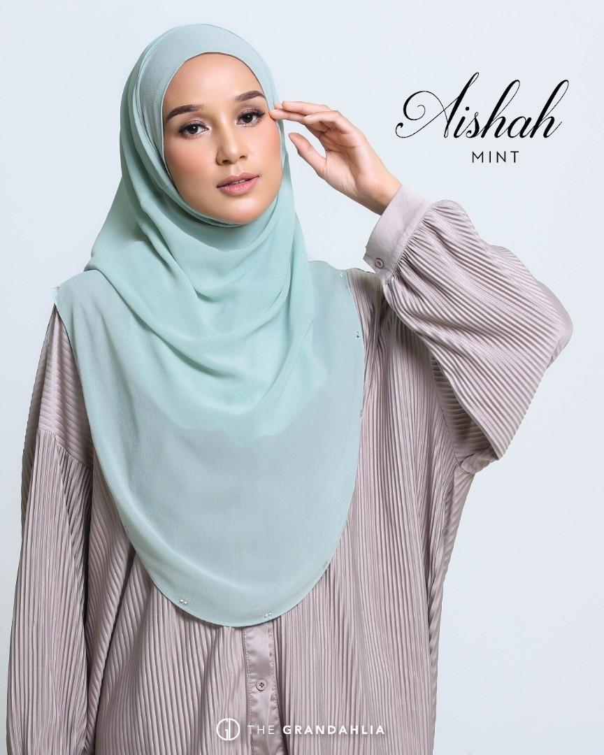 Instant Aishah Hijab by The Grandahlia, Women's Fashion, Muslimah ...