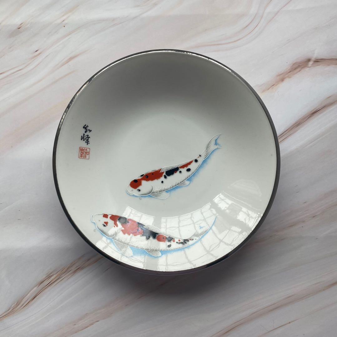 Japan Koi Plate, Furniture & Home Living, Kitchenware & Tableware ...