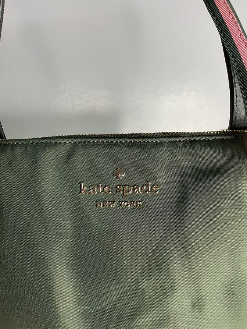 Kate Sade Army Green Nylon Shoulder Bag, Luxury, Bags & Wallets on ...